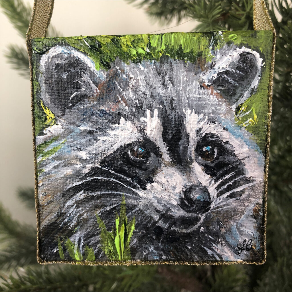 "Brian” Raccoon Mini - Laura Brady Gallery